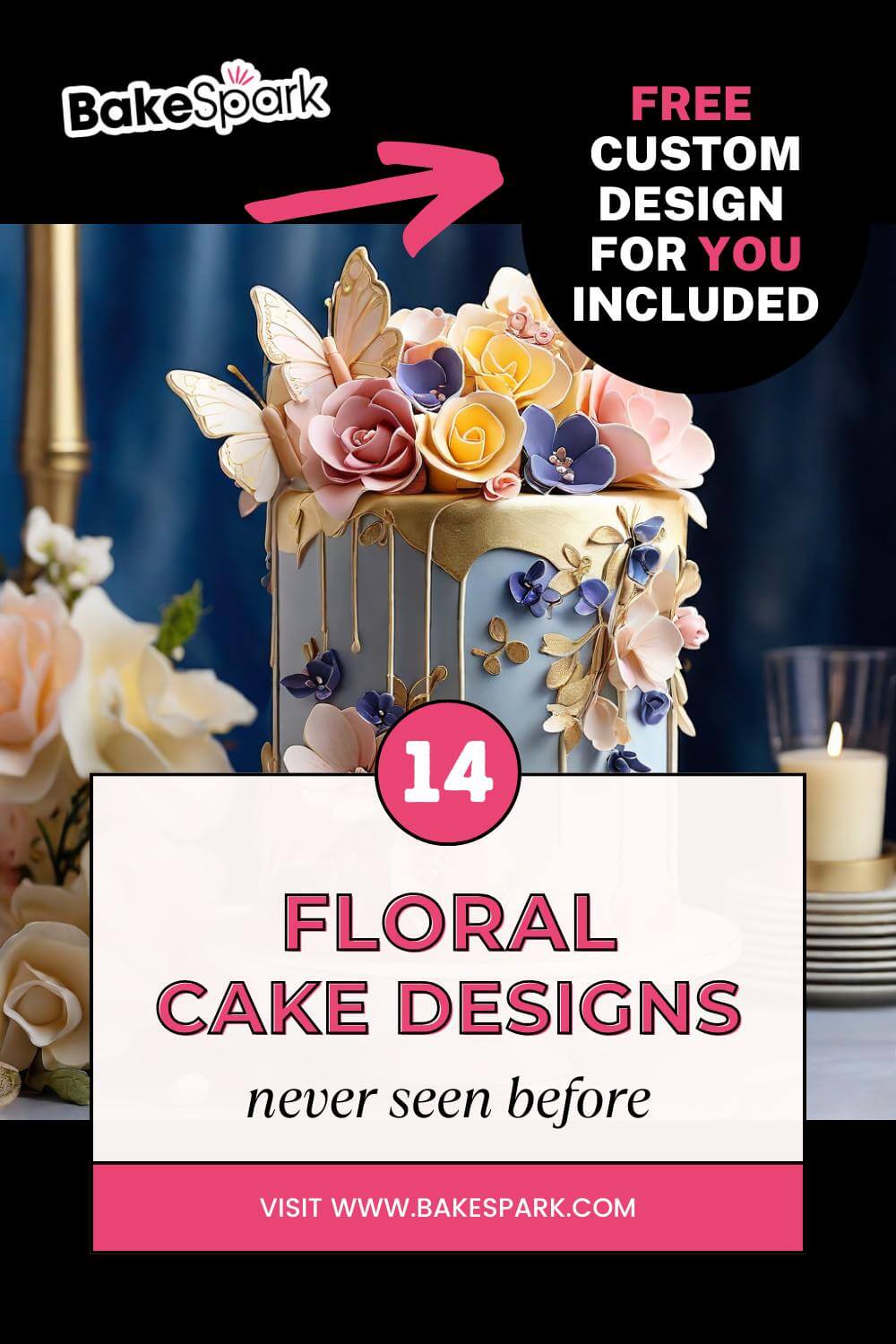 14 Floral Cake Design Ideas [GALLERY] - BakeSpark