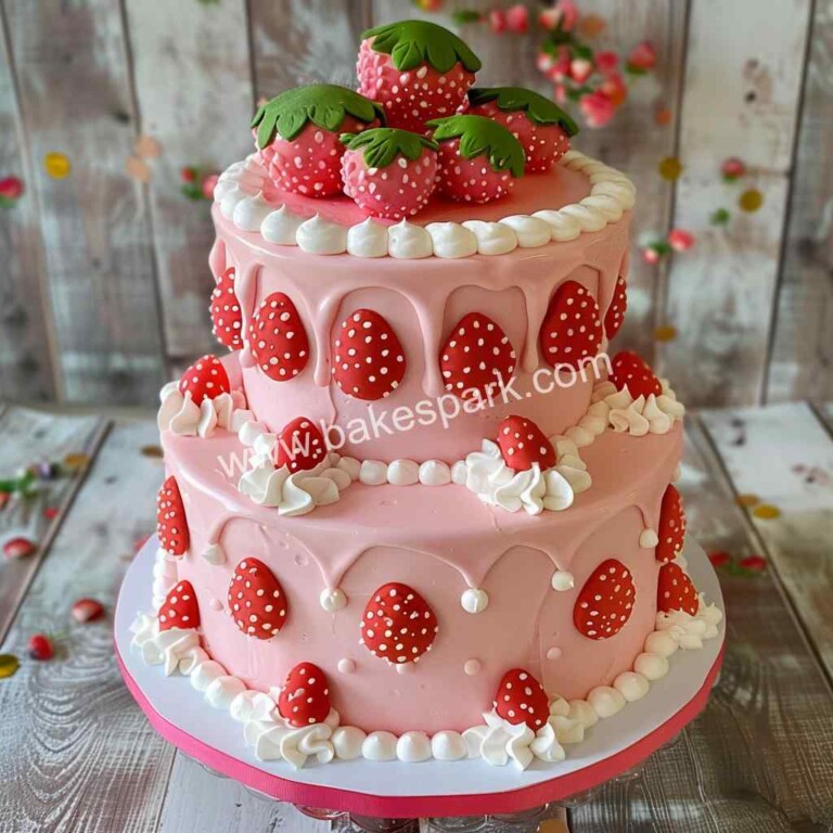 28 Strawberry Cake Design Ideas - BakeSpark