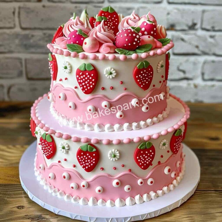 28 Strawberry Cake Design Ideas - BakeSpark