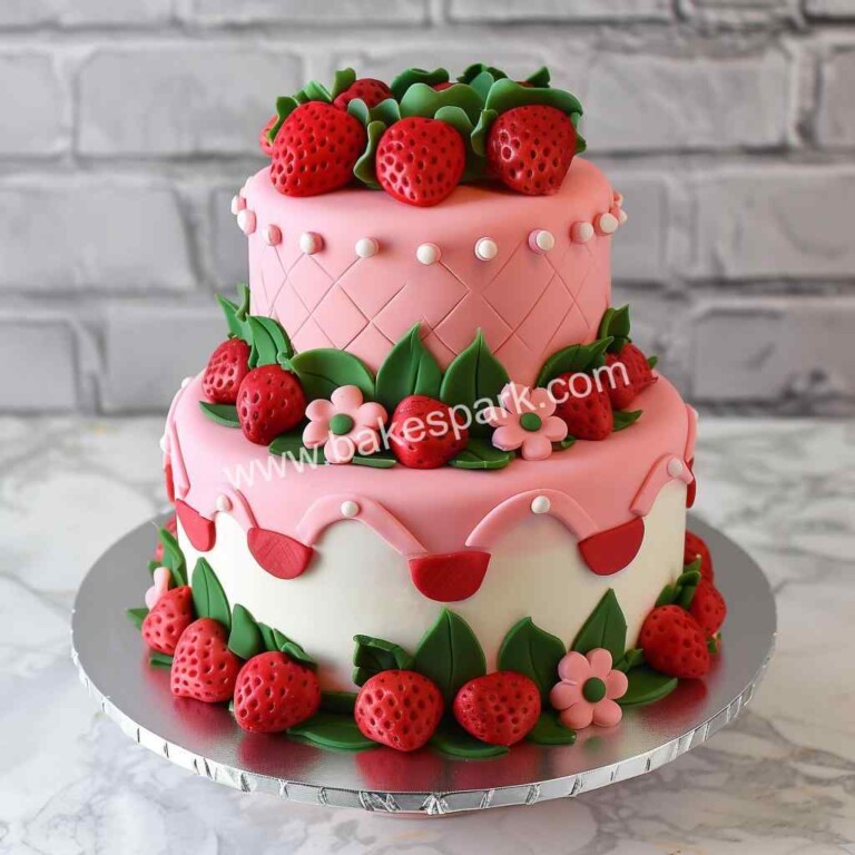 28 Strawberry Cake Design Ideas - BakeSpark