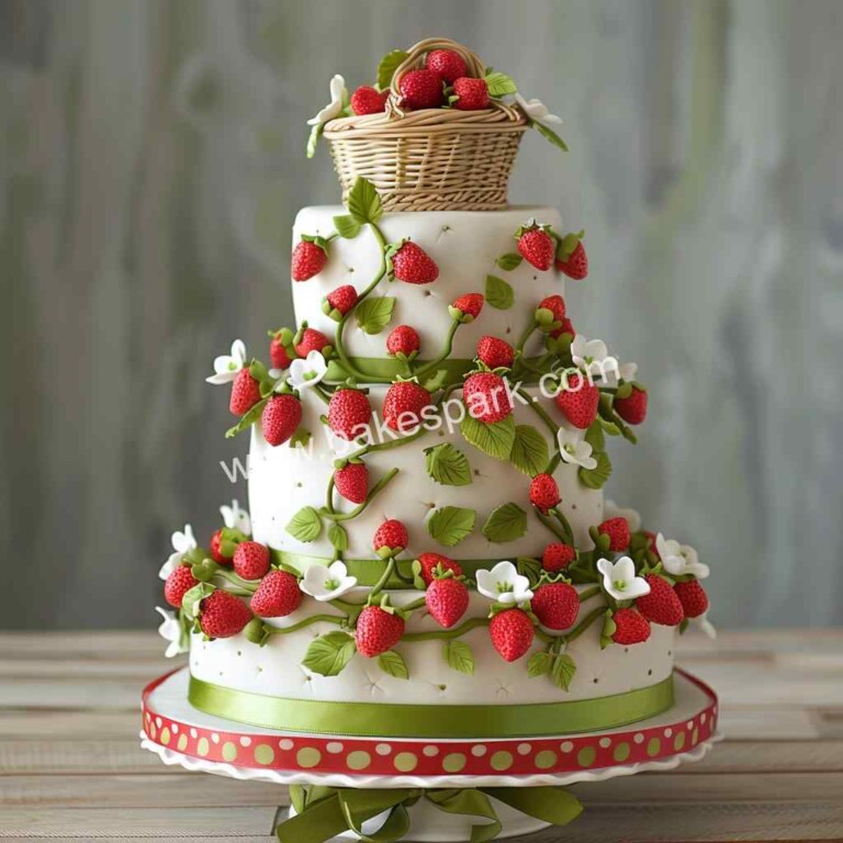 28 Strawberry Cake Design Ideas - BakeSpark