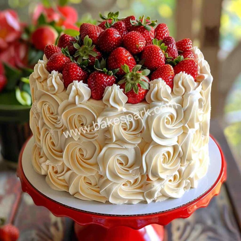 28 Strawberry Cake Design Ideas - BakeSpark