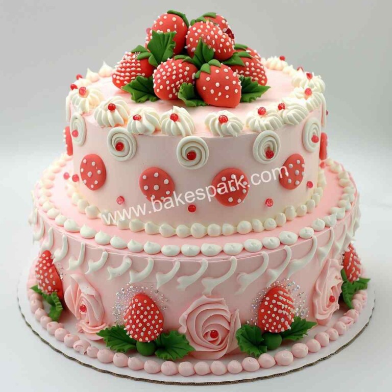 28 Strawberry Cake Design Ideas - BakeSpark