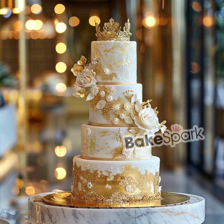 24 Golden Cake Design Ideas [GALLERY] - BakeSpark