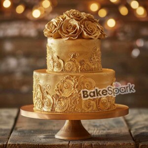 24 Golden Cake Design Ideas [GALLERY] - BakeSpark