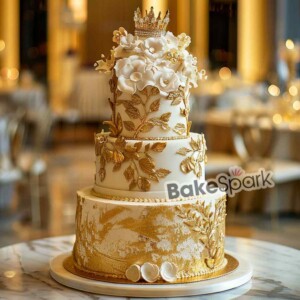 24 Golden Cake Design Ideas [GALLERY] - BakeSpark
