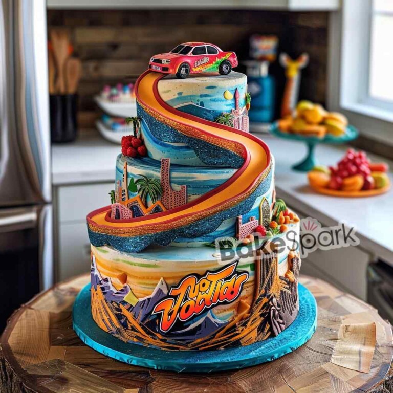 27 Hot Wheels Cake Design Ideas [GALLERY] - BakeSpark