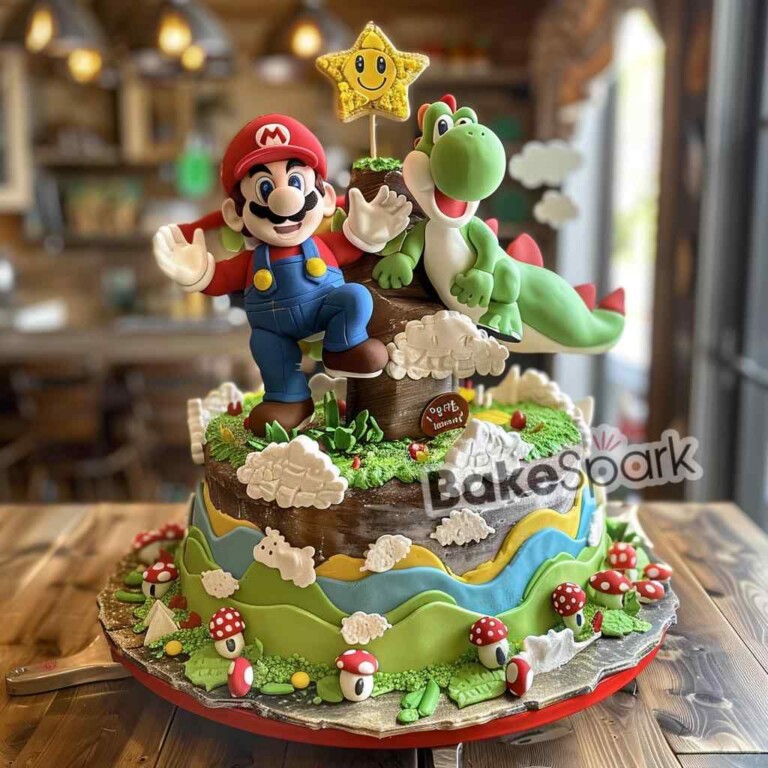 29 Super Mario Cake Design Ideas [GALLERY] - BakeSpark