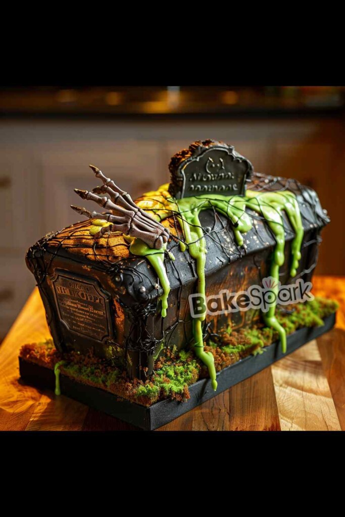 17 Coffin Cake Design Ideas for Halloween [GALLERY] - BakeSpark