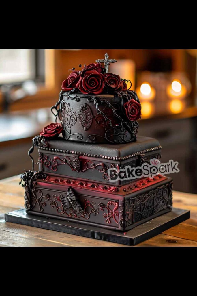 17 Coffin Cake Design Ideas for Halloween [GALLERY] - BakeSpark