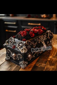 17 Coffin Cake Design Ideas for Halloween [GALLERY] - BakeSpark