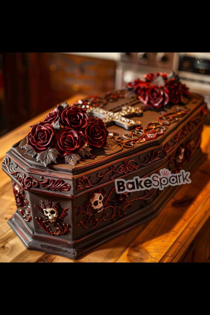17 Coffin Cake Design Ideas for Halloween [GALLERY] - BakeSpark