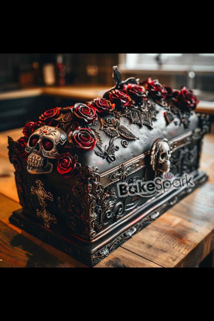 17 Coffin Cake Design Ideas for Halloween [GALLERY] - BakeSpark