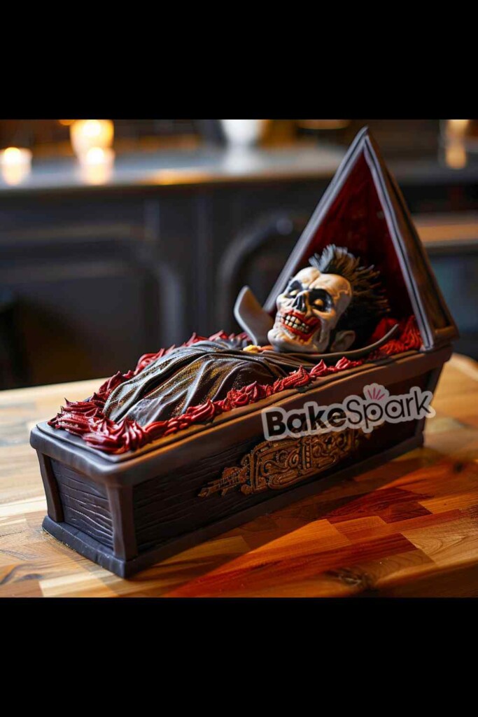 17 Coffin Cake Design Ideas for Halloween [GALLERY] - BakeSpark