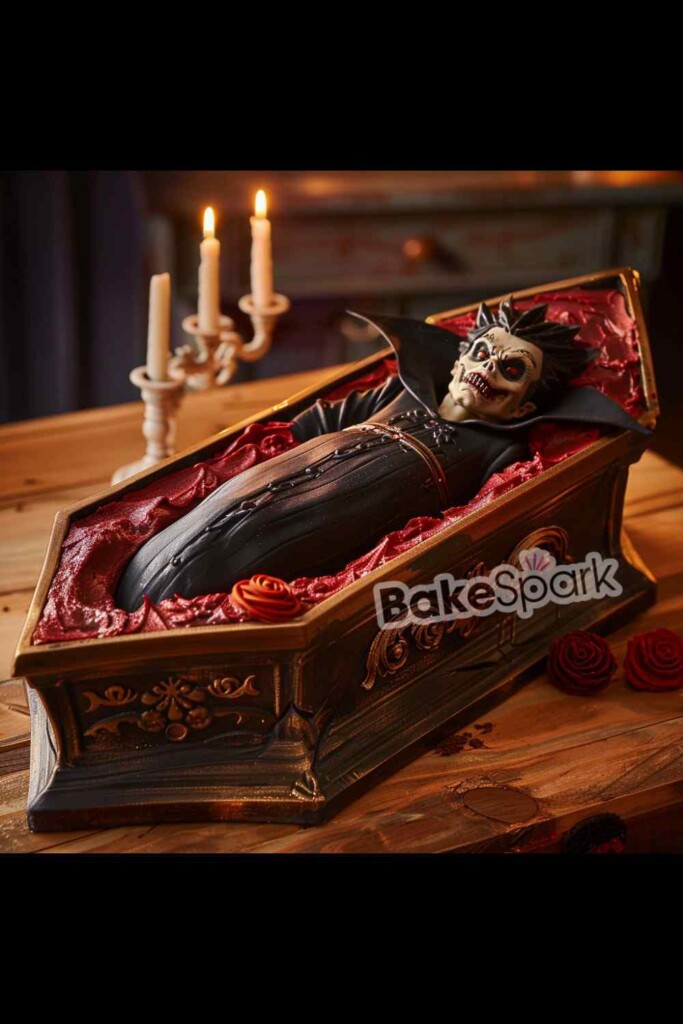 17 Coffin Cake Design Ideas for Halloween [GALLERY] - BakeSpark