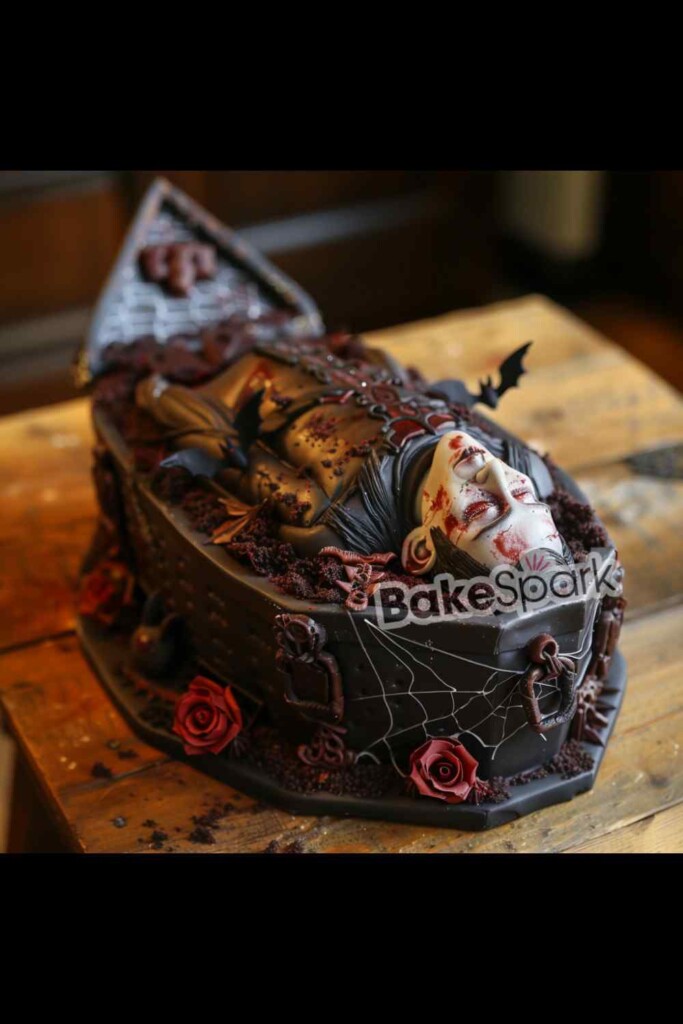 17 Coffin Cake Design Ideas for Halloween [GALLERY] - BakeSpark