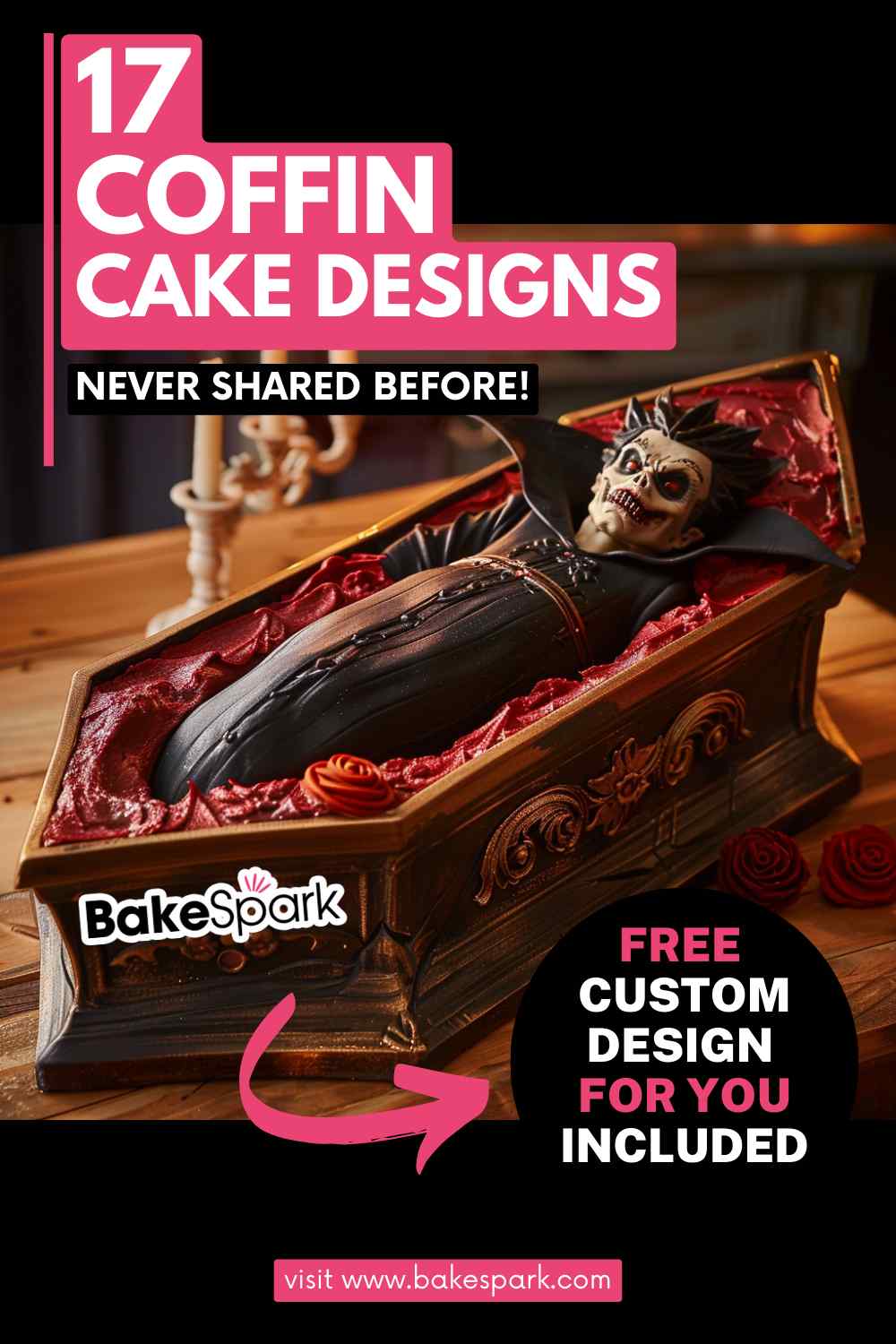 17 Coffin Cake Design Ideas for Halloween [GALLERY] - BakeSpark