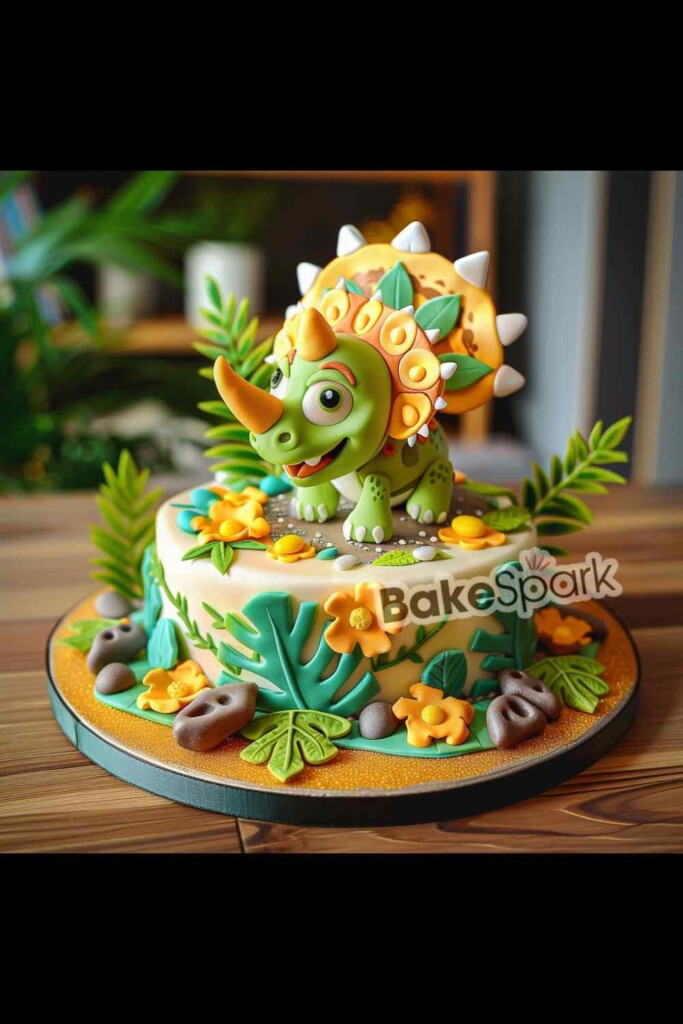 27 Dinosaur Cake Design Ideas [GALLERY] - BakeSpark
