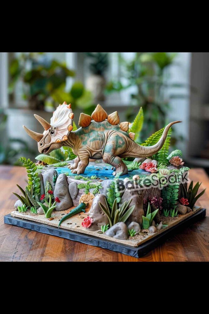 27 Dinosaur Cake Design Ideas [GALLERY] - BakeSpark