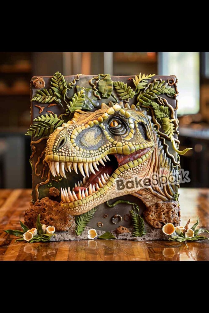 27 Dinosaur Cake Design Ideas [GALLERY] - BakeSpark
