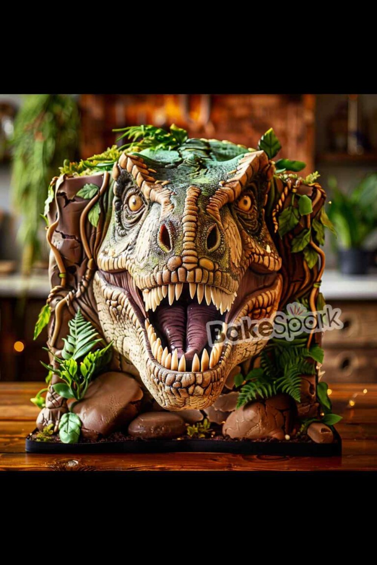 27 Dinosaur Cake Design Ideas [GALLERY] - BakeSpark