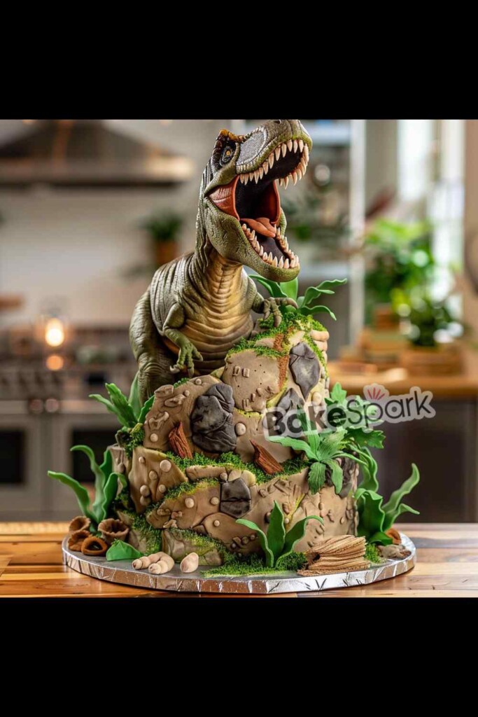 27 Dinosaur Cake Design Ideas [GALLERY] - BakeSpark