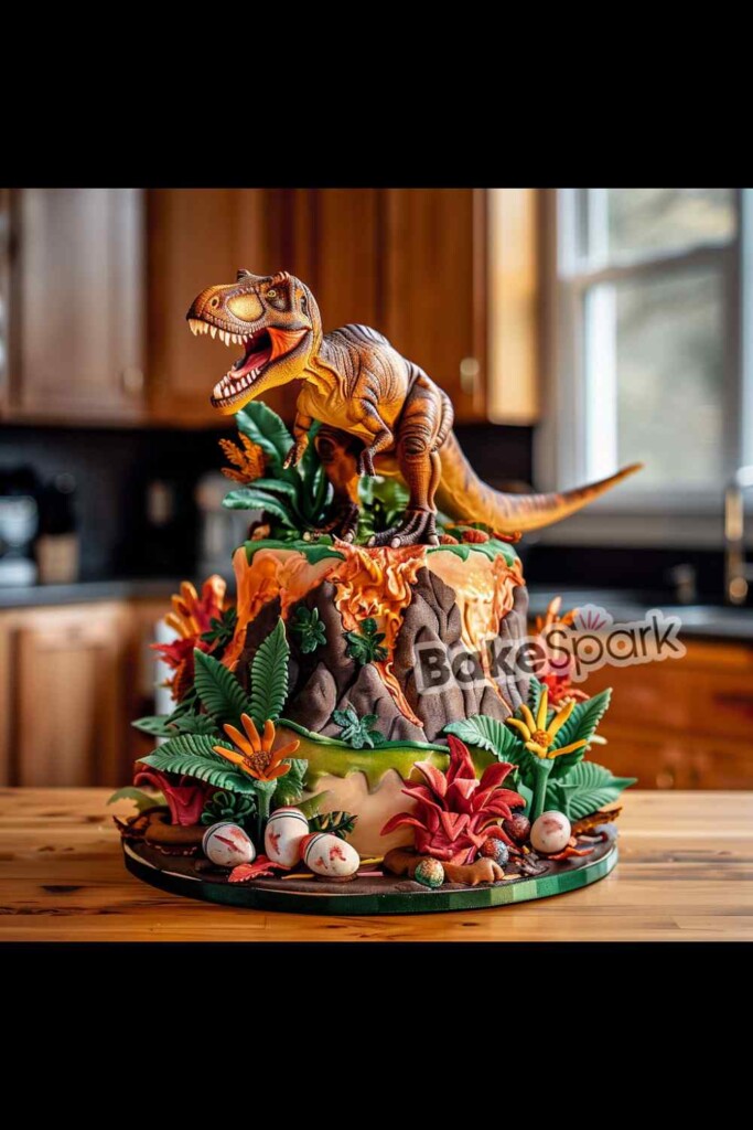 27 Dinosaur Cake Design Ideas [GALLERY] - BakeSpark