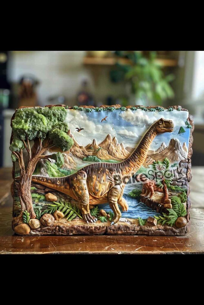 27 Dinosaur Cake Design Ideas [GALLERY] - BakeSpark