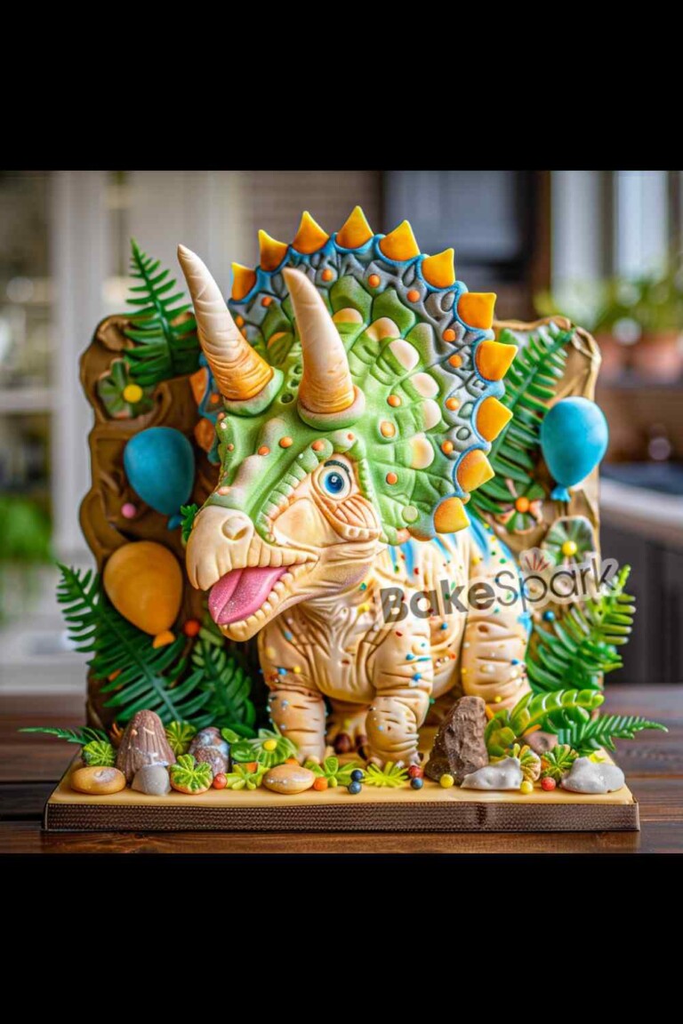 27 Dinosaur Cake Design Ideas [GALLERY] - BakeSpark