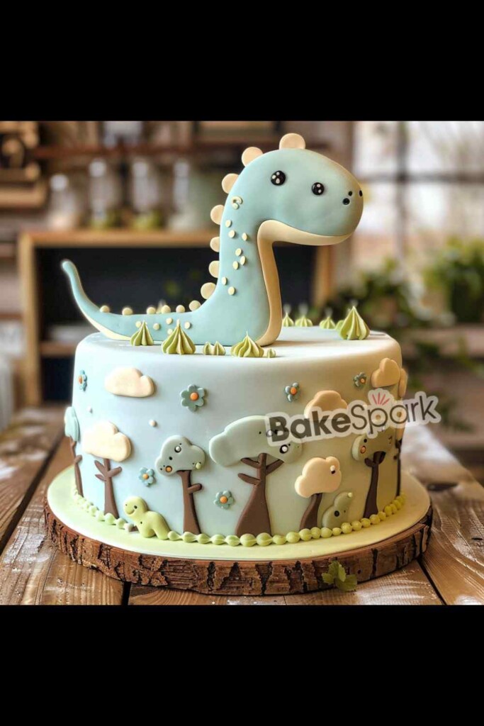 27 Dinosaur Cake Design Ideas [GALLERY] - BakeSpark