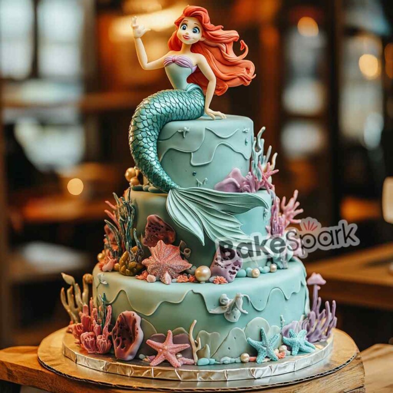 30 Ariel (The Little Mermaid) Cake Design Ideas [GALLERY] - BakeSpark