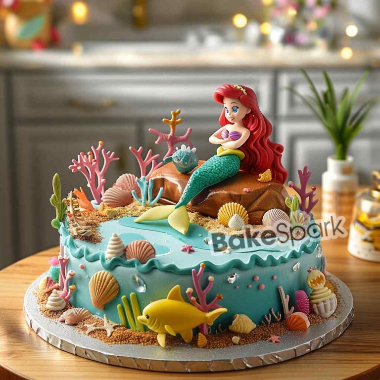 30 Ariel (The Little Mermaid) Cake Design Ideas [GALLERY] - BakeSpark