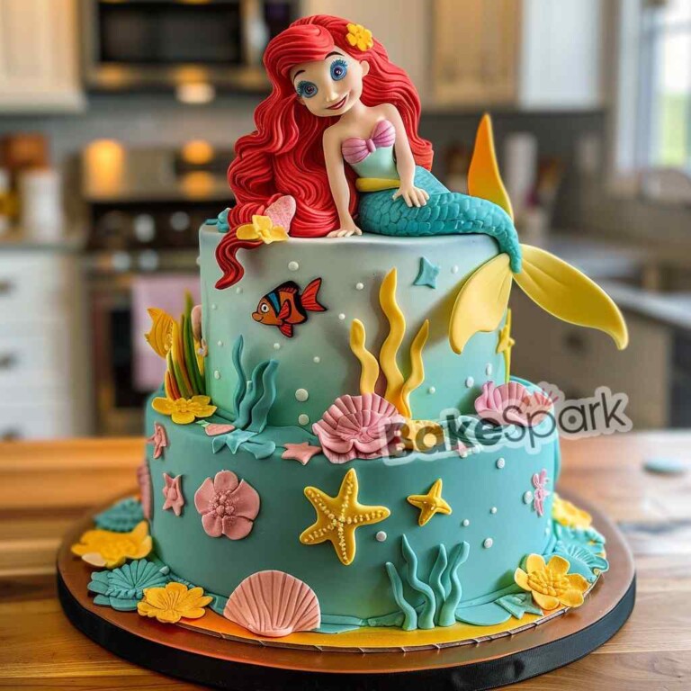30 Ariel (The Little Mermaid) Cake Design Ideas [GALLERY] - BakeSpark