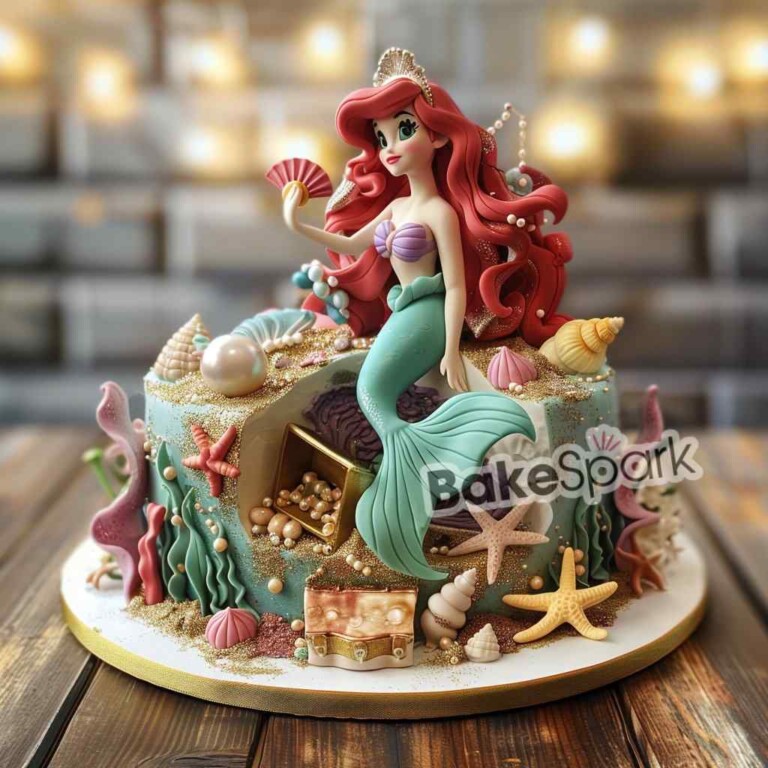 30 Ariel (The Little Mermaid) Cake Design Ideas [GALLERY] - BakeSpark