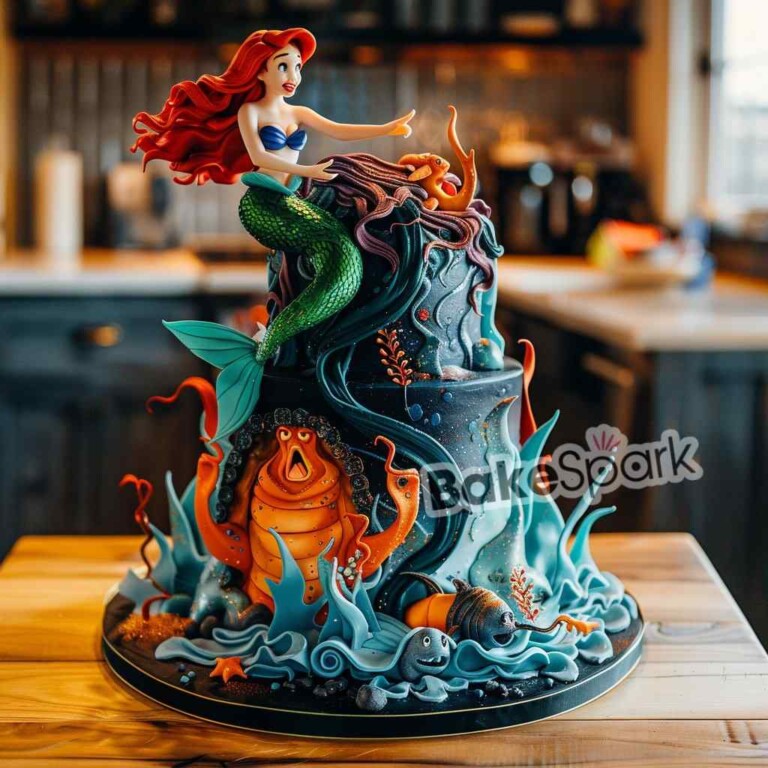 30 Ariel (The Little Mermaid) Cake Design Ideas [GALLERY] - BakeSpark