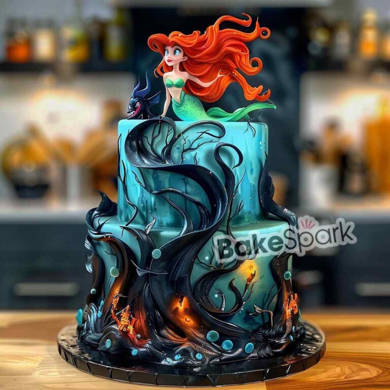30 Ariel (The Little Mermaid) Cake Design Ideas [GALLERY] - BakeSpark