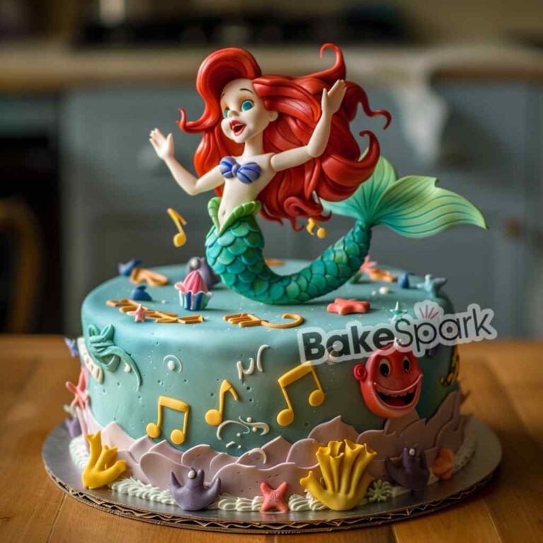 30 Ariel (The Little Mermaid) Cake Design Ideas [GALLERY] - BakeSpark