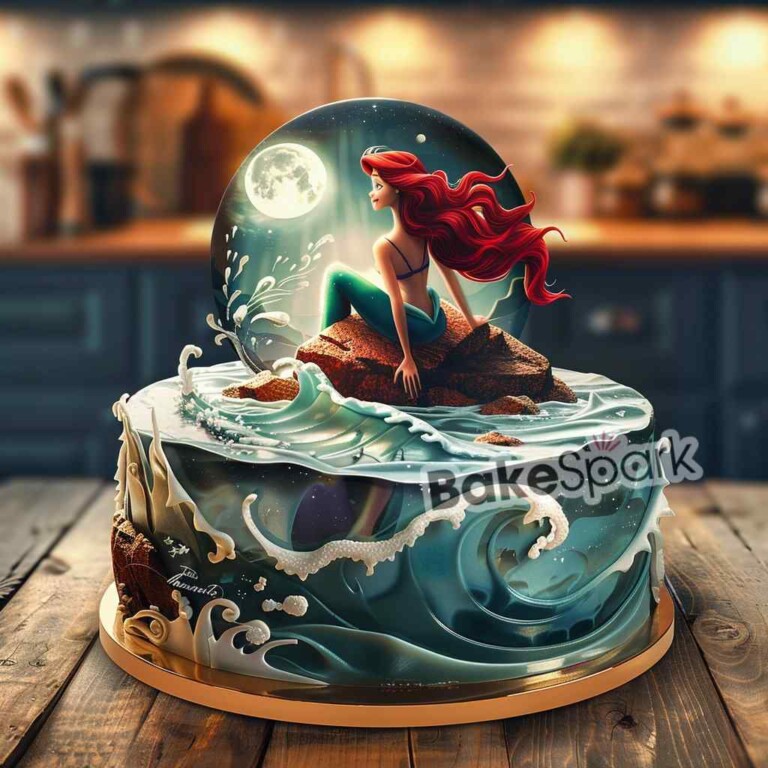 30 Ariel (The Little Mermaid) Cake Design Ideas [GALLERY] - BakeSpark