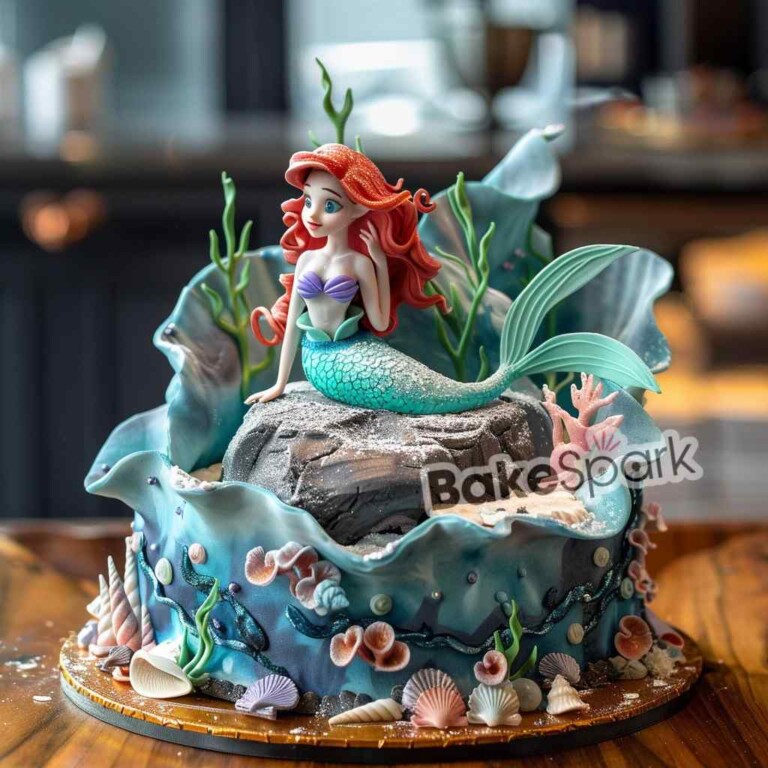 30 Ariel (The Little Mermaid) Cake Design Ideas [GALLERY] - BakeSpark