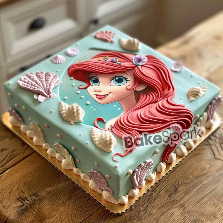 30 Ariel (The Little Mermaid) Cake Design Ideas [GALLERY] - BakeSpark