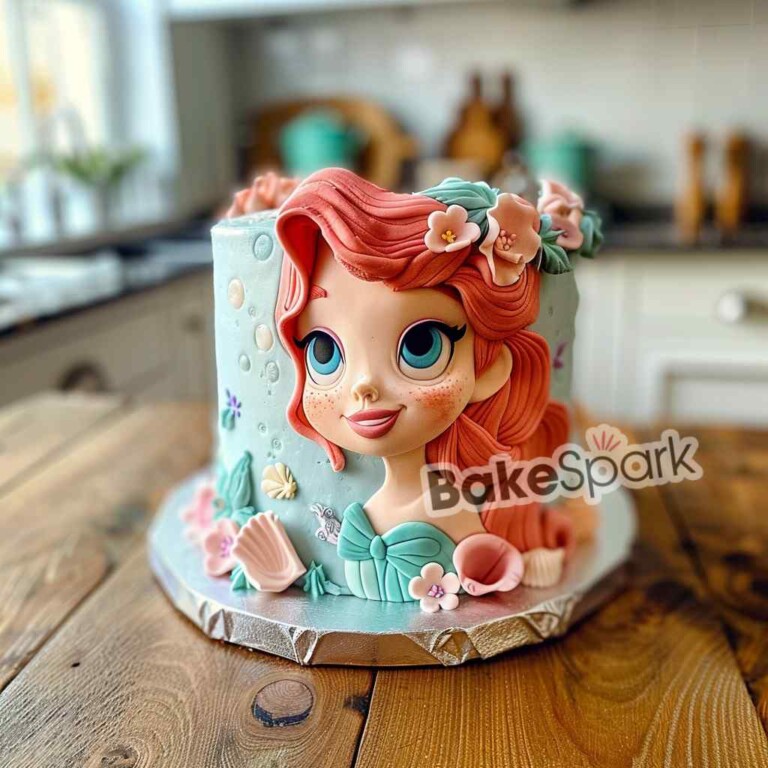 30 Ariel (The Little Mermaid) Cake Design Ideas [GALLERY] - BakeSpark