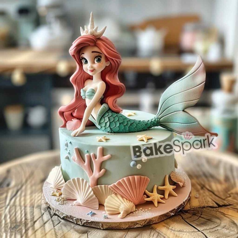 30 Ariel (The Little Mermaid) Cake Design Ideas [GALLERY] - BakeSpark