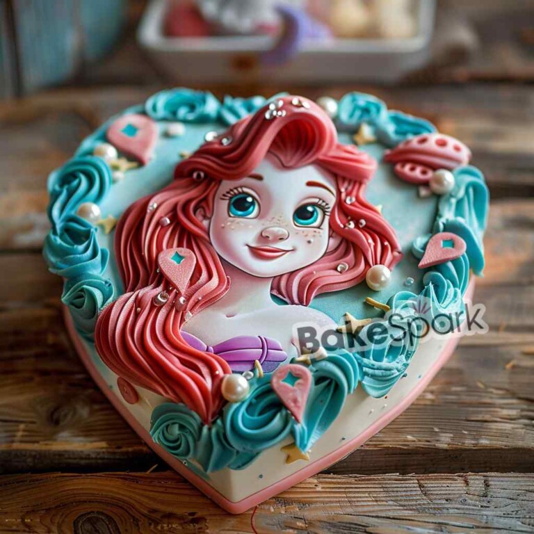 30 Ariel (The Little Mermaid) Cake Design Ideas [GALLERY] - BakeSpark