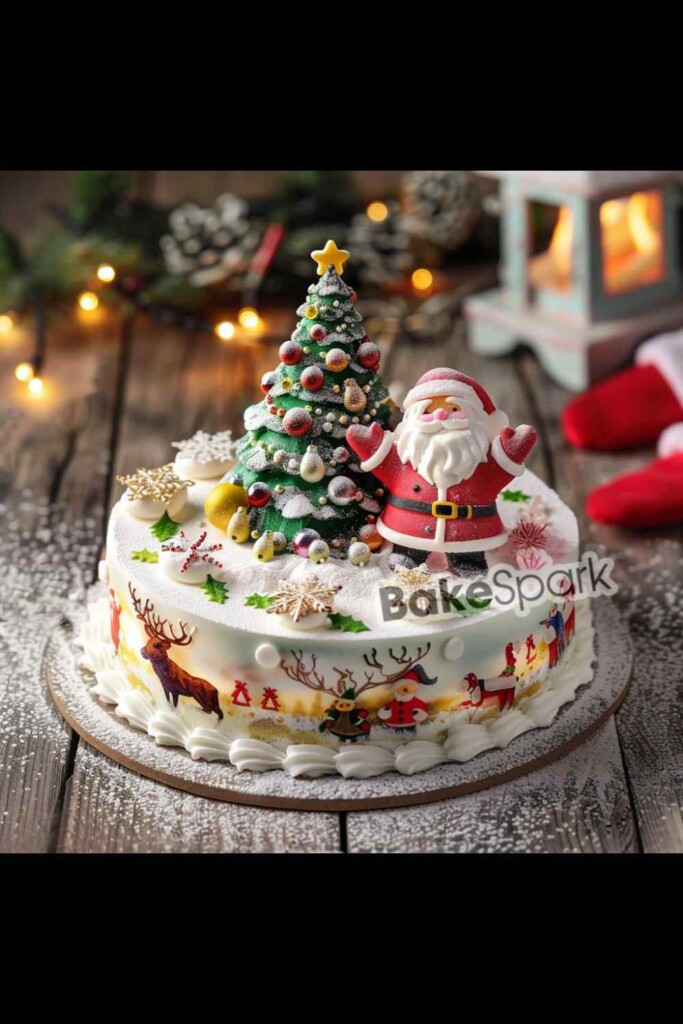 60 Christmas Cake Design Ideas 2024 [GALLERY] - BakeSpark