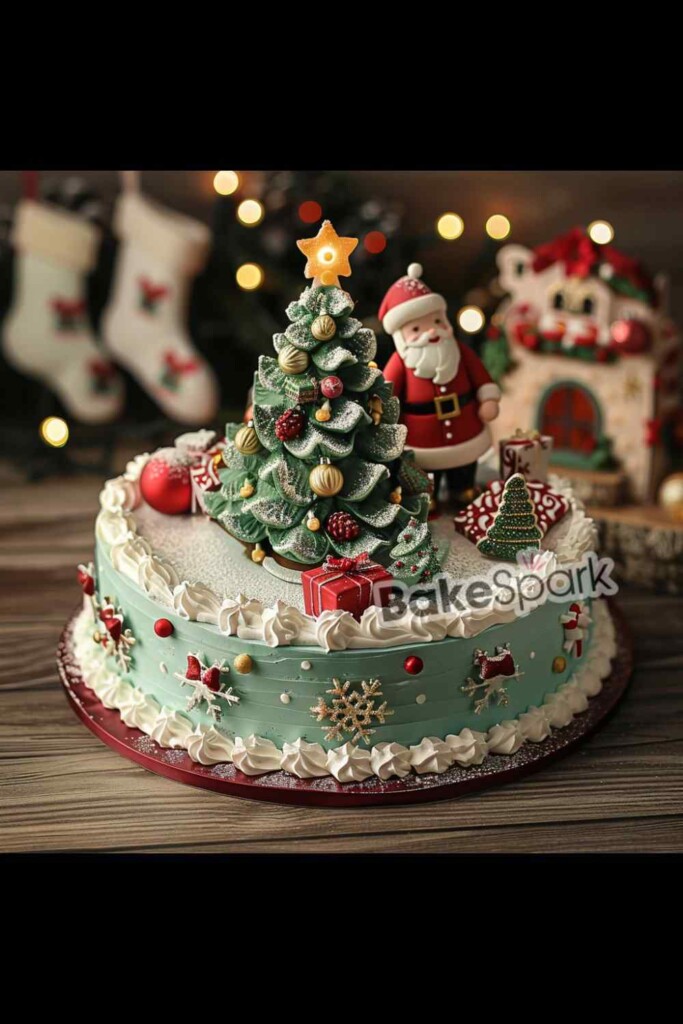 60 Christmas Cake Design Ideas 2024 [GALLERY] - BakeSpark
