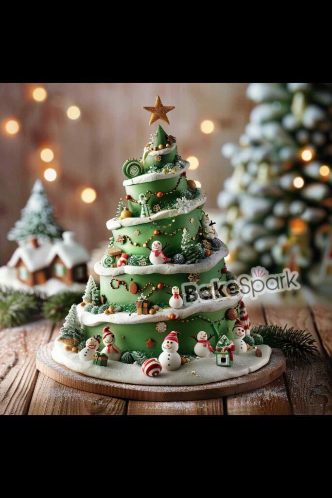 60 Christmas Cake Design Ideas 2024 [GALLERY] - BakeSpark