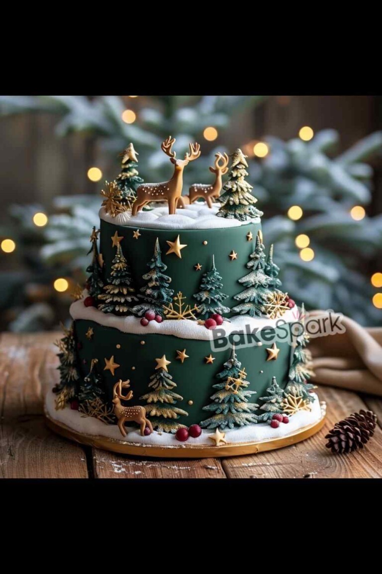 60 Christmas Cake Design Ideas 2024 [GALLERY] - BakeSpark