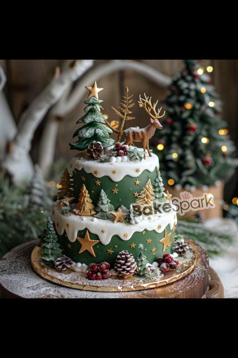 60 Christmas Cake Design Ideas 2024 [GALLERY] - BakeSpark