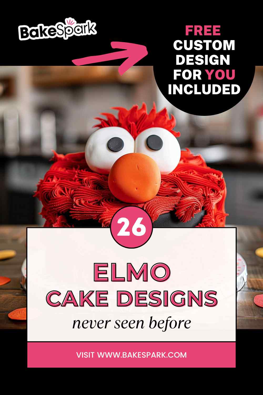 26 Elmo Cake Design Ideas [GALLERY] - BakeSpark