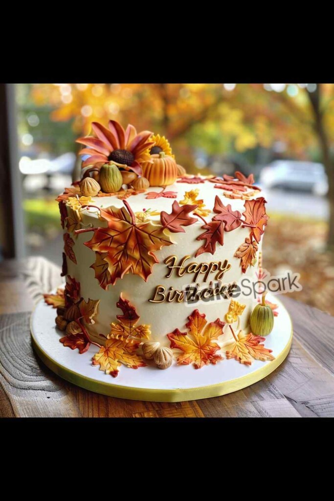 54 Fall-Themed Cake Design Ideas [GALLERY] - BakeSpark